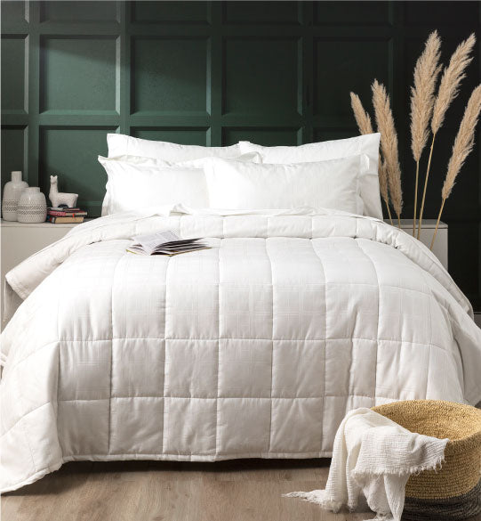 Willow White Comforter Set By Park Avenue Cottonbox Pty Ltd