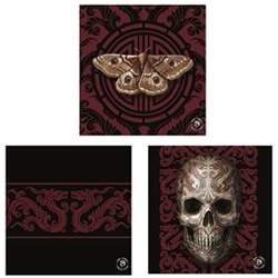 Oriental Skull 3 Pack Wall Art by Anne Stokes – Cottonbox Pty Ltd