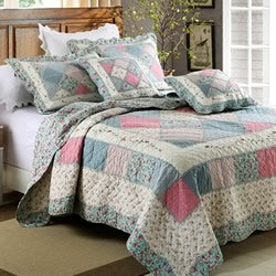 Tuscany Blue Coverlet Set by Macey & Moore – Cottonbox Pty Ltd